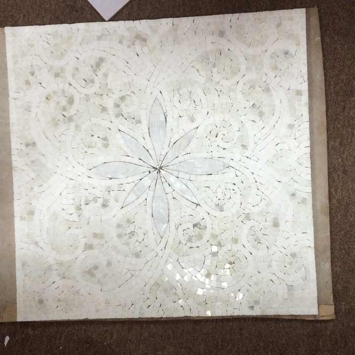 Customized Mix Color Waterjet Marble Mosaic Tiles Marble Mosaic for ...