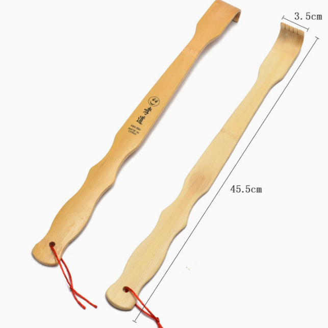 Eco-friendly Natural Bamboo Tickler Back-scratcher Massage Stick ...