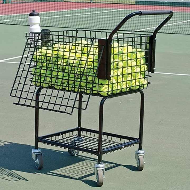 Multi Function Tennis Baseball Softball Teaching Cart Ball Basket ...