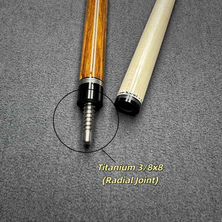 High Quality Handmade CUE-X HQ2 Pool Cue Set Golden Sandalwood 2-Piece ...