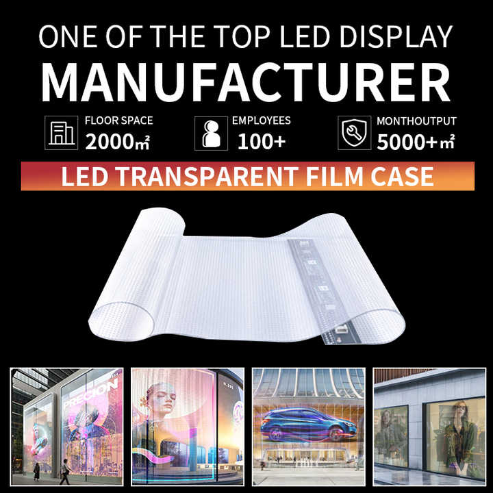HBONY P4 Outdoor Smart Crystal Mesh Adhesive Display Panel