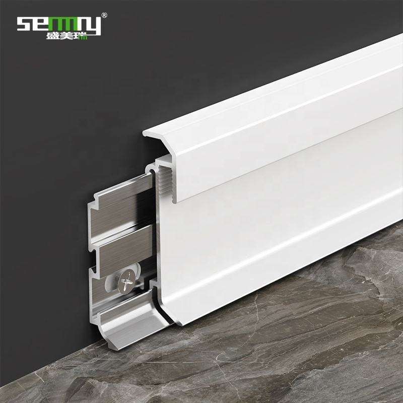 Aluminum Alloy Skirting Board Wall Floor LED Baseboard Lighting Trim ...