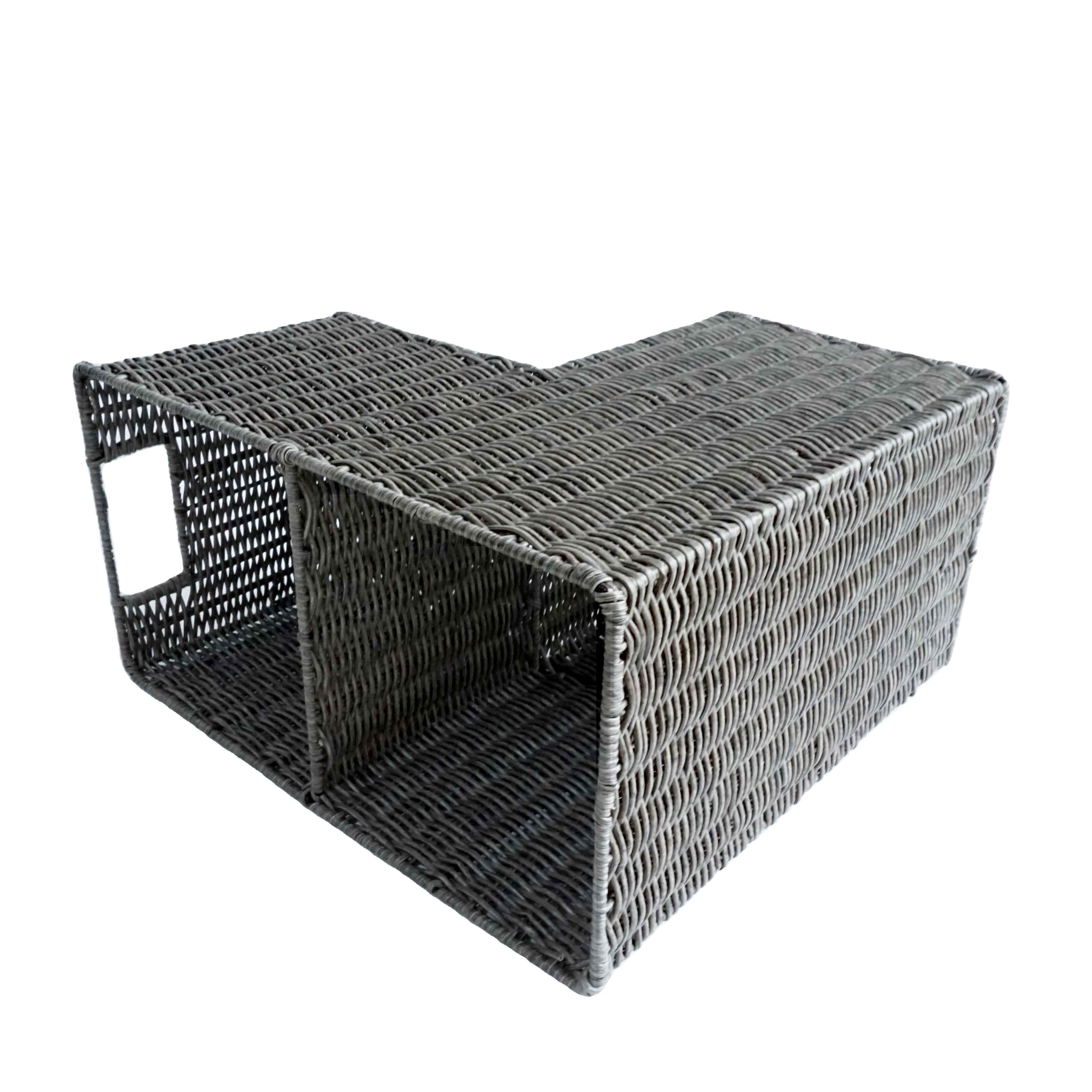 Durable Plastic Stair Baskets | Modern Design Storage