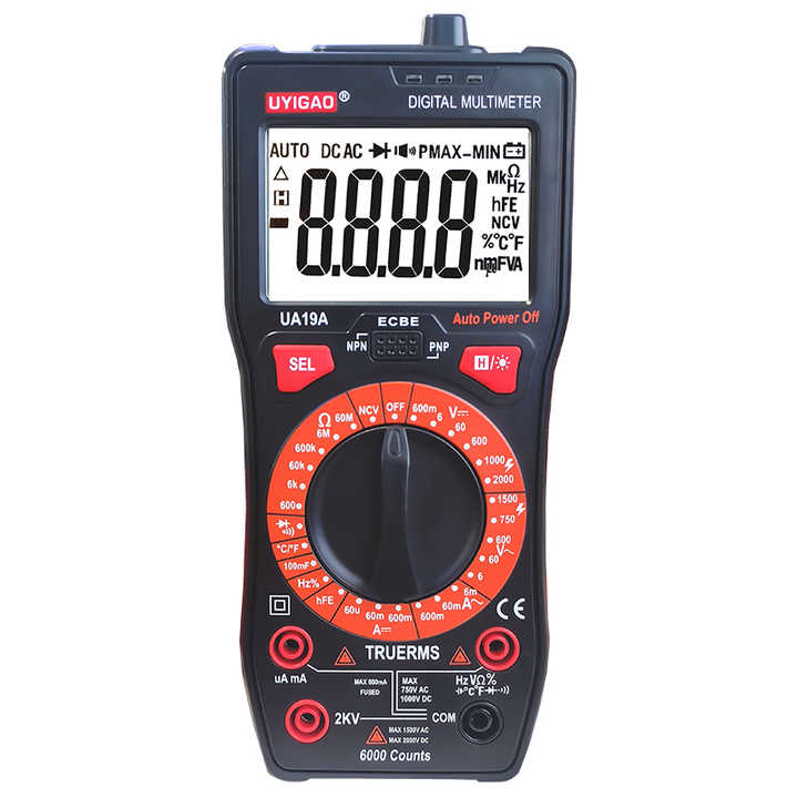 1500V AC 2000V DC High Voltage Tester DMM Multimeter Multimetro Digital ...