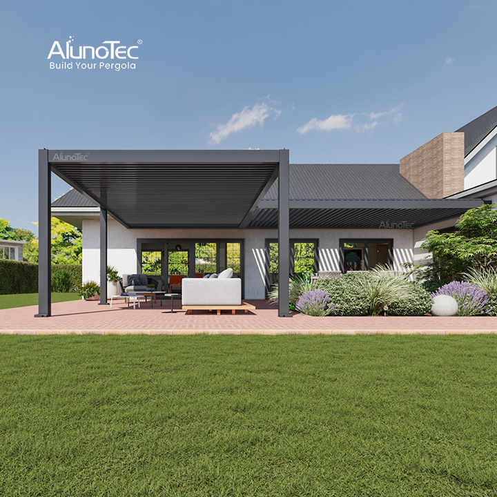 Alunotec Pergo-Lux Louvered Motorized Pergola - Durable & Stylish