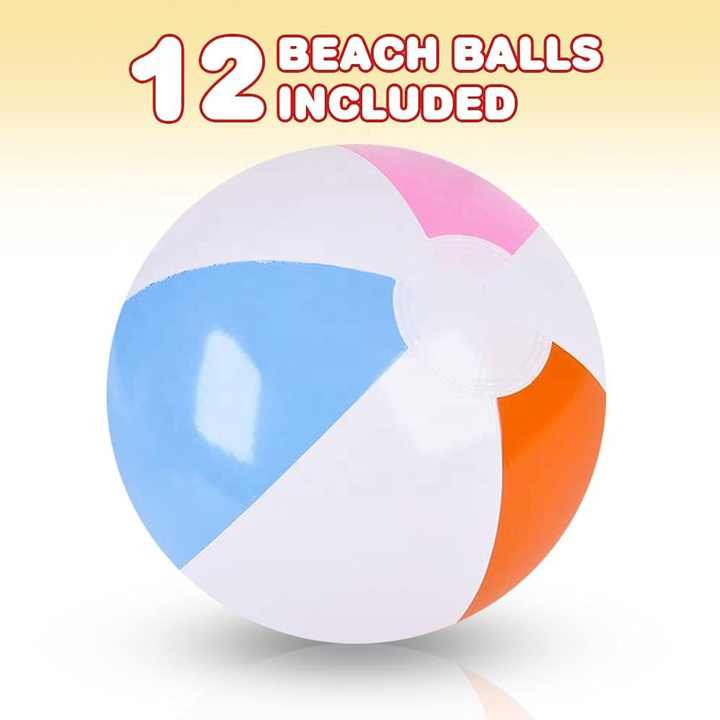 12 Inch PVC Inflatable Beach Balls for Kids,Inflatable Summer Toys for ...