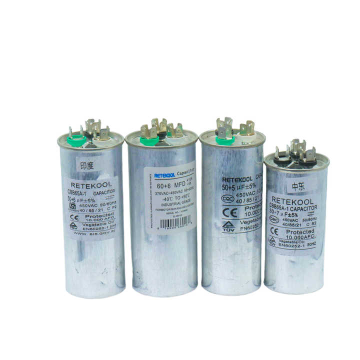 OEM 450V 370V 250V CBB65 Capacitor for Electric Air Conditioner Metal Air Conditioning Fitting ...