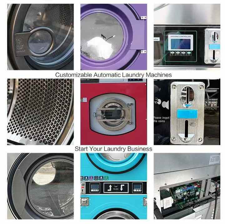 Top Popular Laundromat Commercial Washing Machines and Dryer Hotel Coin ...