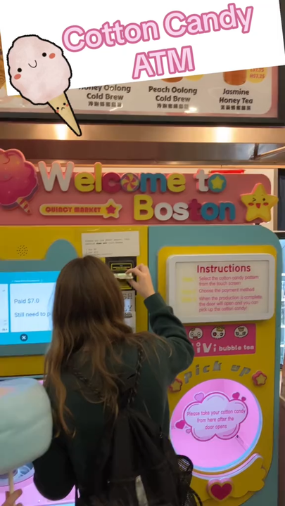 Red Rabbit 2025 Full Automatic Cotton Candy Vending Machine - Stainless ...