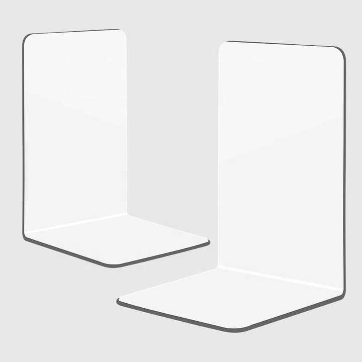 Clear Plastic L-Shaped Bookshelf Storage Display Book Stand