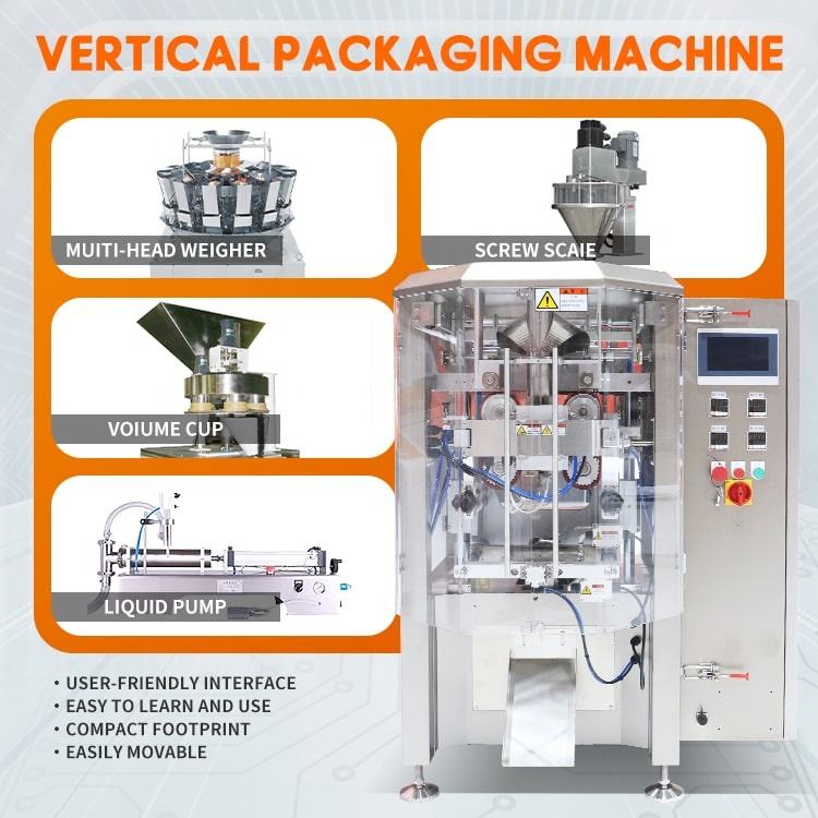 Volumetric Cup Filler Vertical Packaging Machine for Seed Packing ...
