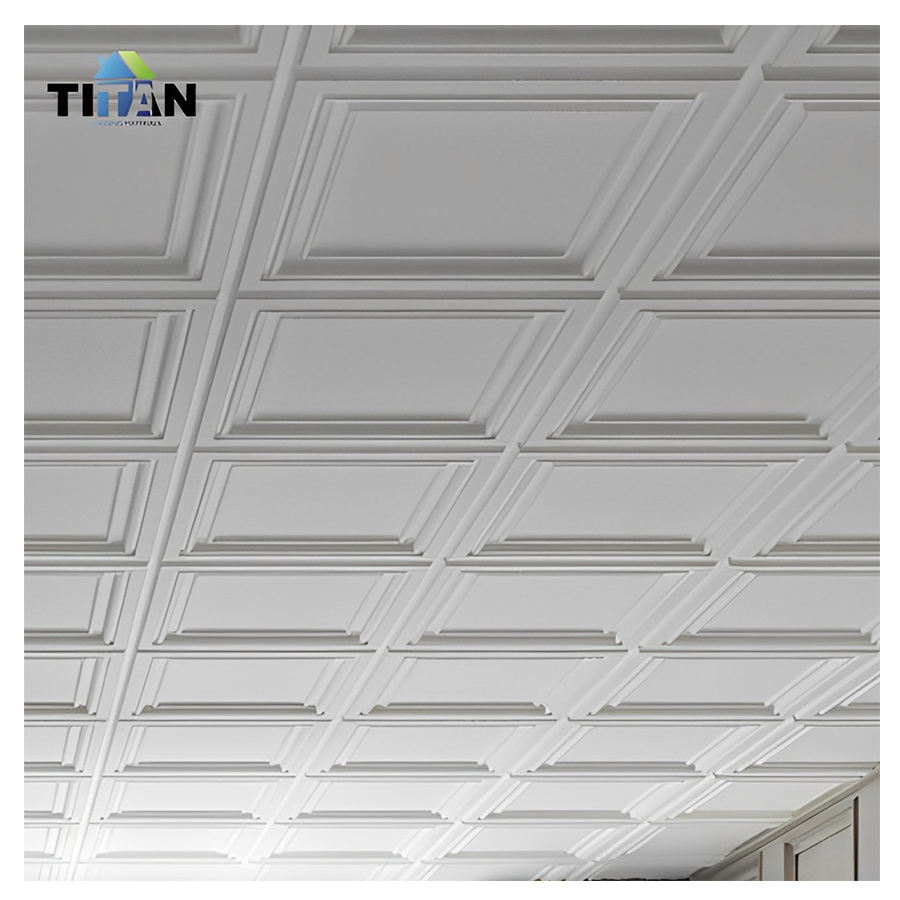 3D PVC Ceiling Design for Restaurant Sheets Decor down Lobby