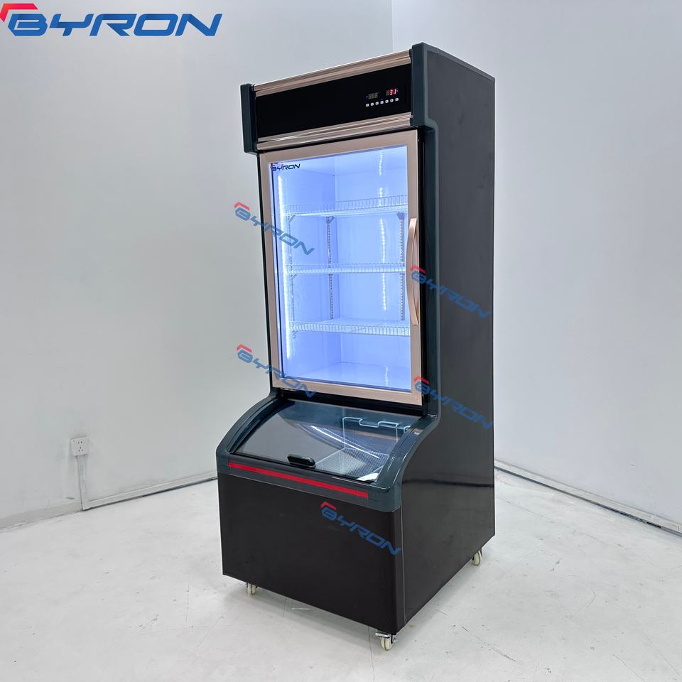 Supermarket Display Fridges Commercial Refrigerator Drink Cooler Glass ...
