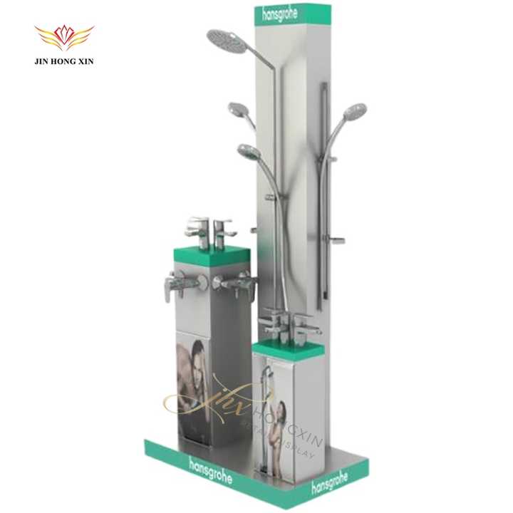 Factory Showroom 4 Sides Wood Slatwall Adjustable Kitchen Tap Shop Rack ...