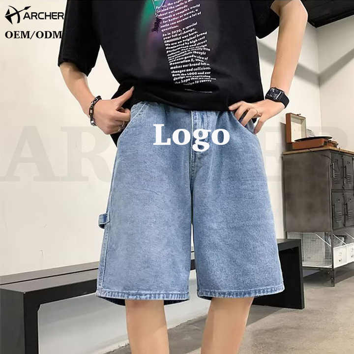 Custom Summer Mid-Length Streetwear Vintage Short Half Pants Loose Work ...
