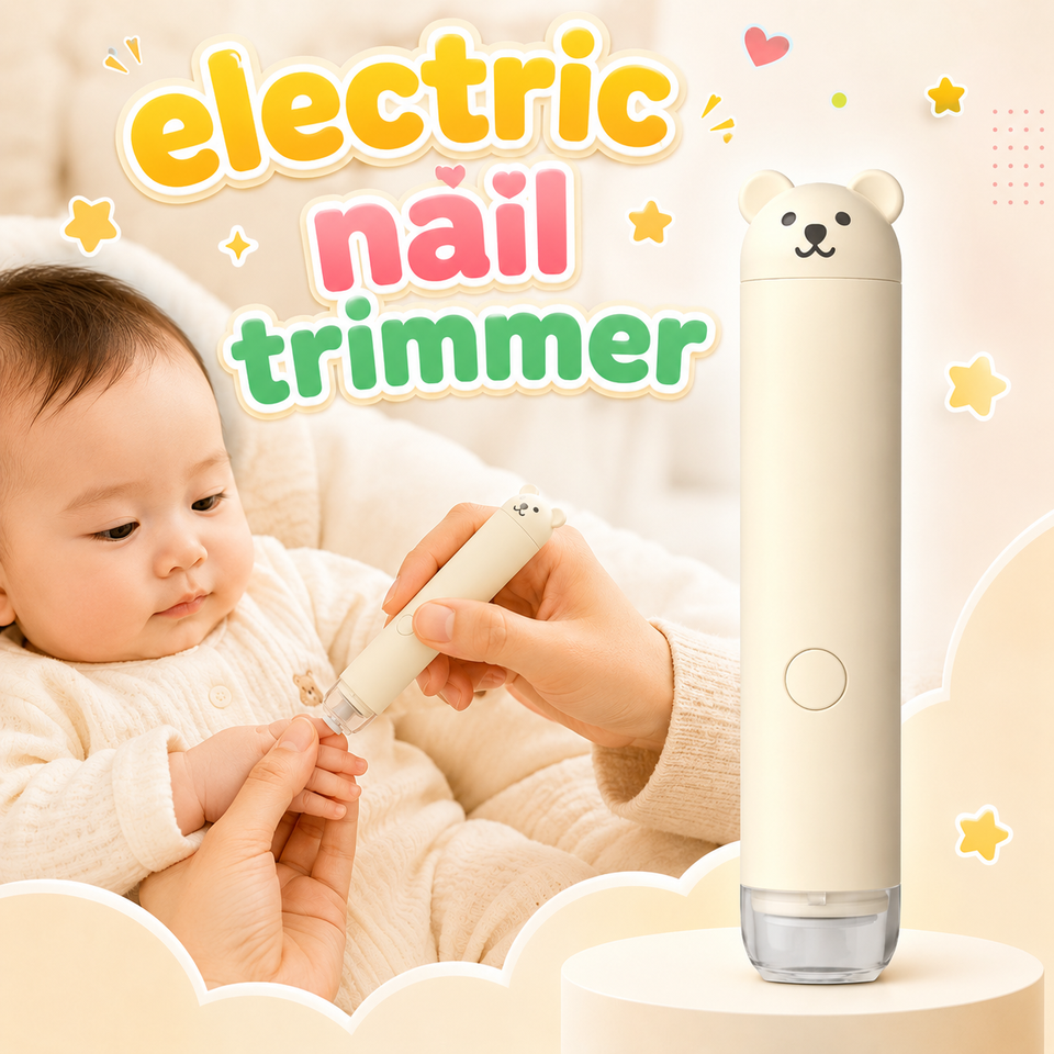 Baby Nail Cutter Newborn-Safe Anti-Pinch Anti-Scratch Electric Baby ...