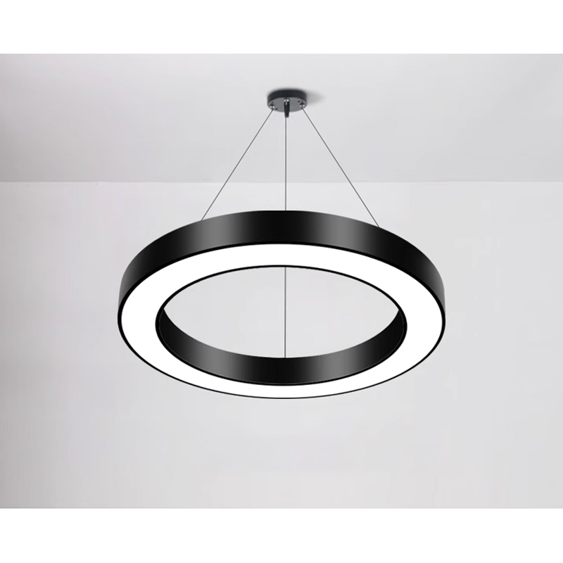 Modern Commercial LED Ceiling Light Round Wrought Iron Chandelier ...