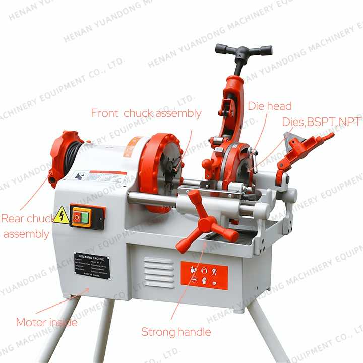 6 Inches HSS Dies Pipe Threader Lightweight Steel Tube Threading ...