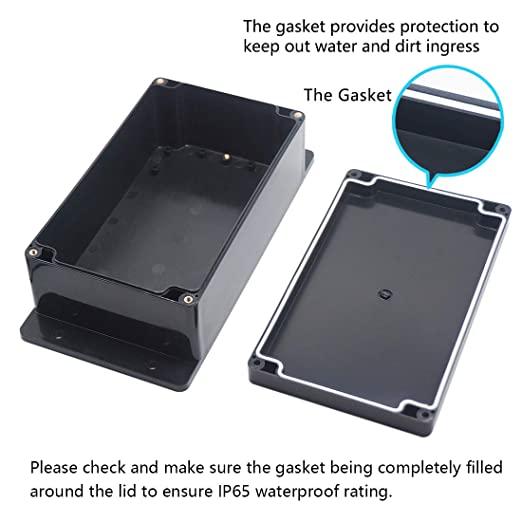 Outdoor Waterproof Electrical Enclosure Instrument Enclosure Black ...