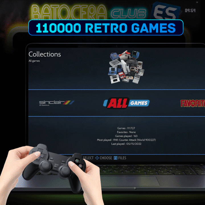 500G HDD Portable External Hard Drive Disk With 55000 Retro Games for ...