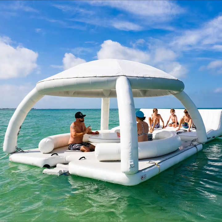 Hotsale Inflatable Floating Tent Inflatable Floating Dock with Tent ...