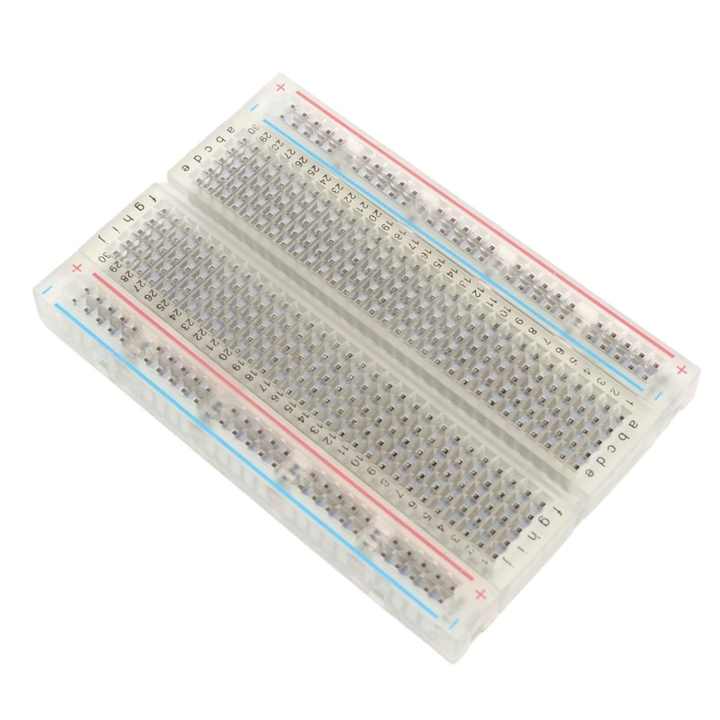 400 Transparent Tie Points Solderless Breadboard Mini Test Protoboard ...