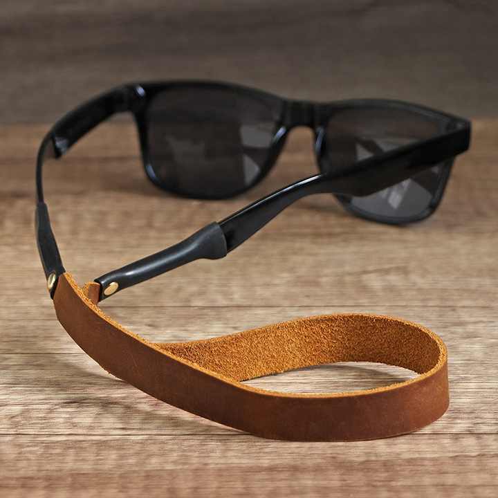 2022 New Arrivals Handmade Sunglasses Straps - Customize Leather Retro ...