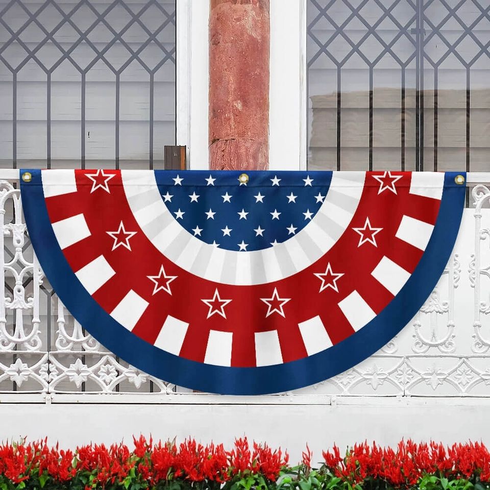 250th Anniversary of the United States Half Circle Flag Decoration ...