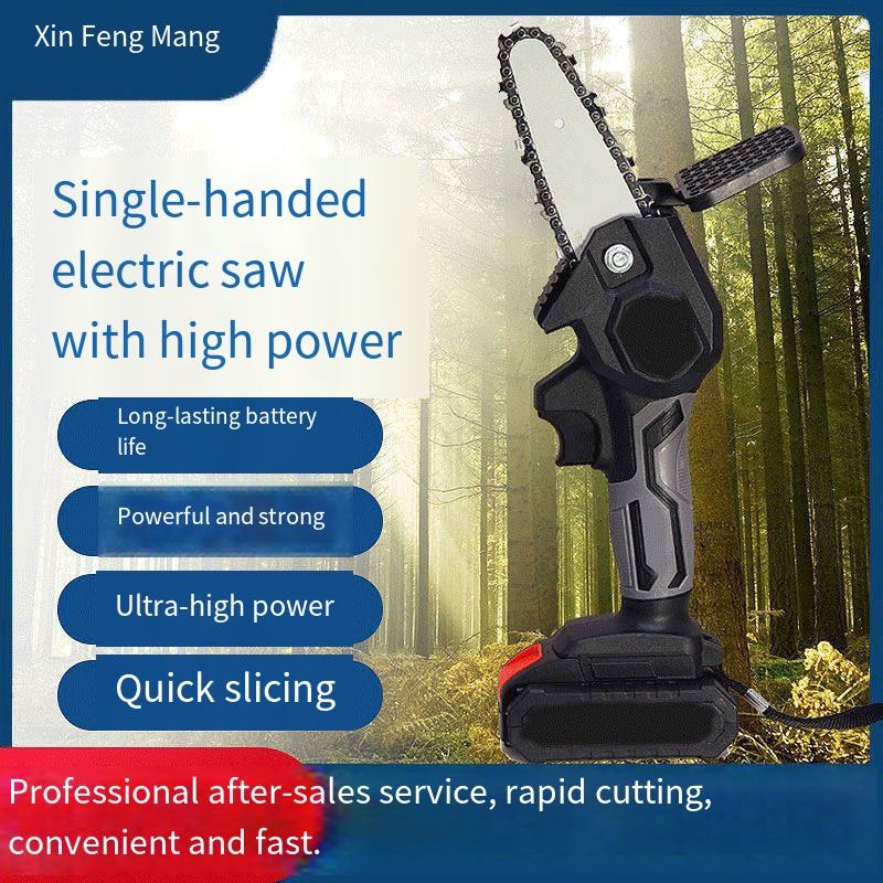 Small Lithium Mini Powered Chain Saw Battery Operated Cordless Electric ...