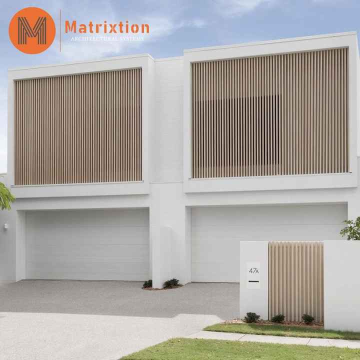 Timber Look Aluminum Batten Cladding Panels for Exteriors