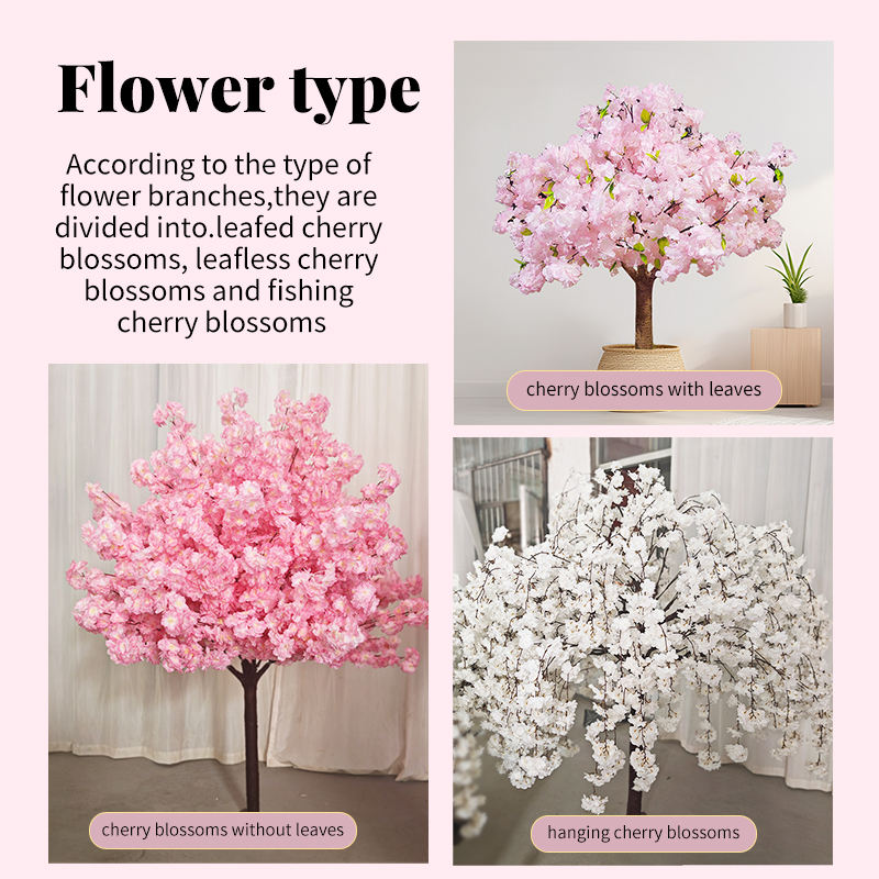 Indoor Extended Large Cherry Blossom Tree Landscaping Artificial Sakura ...