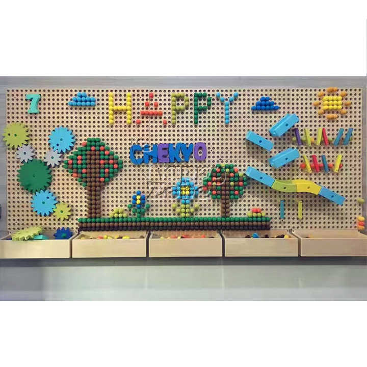 Children Educational EVA Blocks Wall Interactive Wall Game Mounted ...