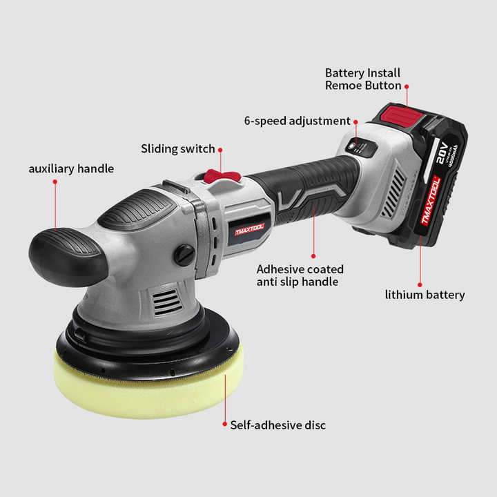 Portable Mini Polisher Random Orbital Buffer Polishers Variable Speed ...