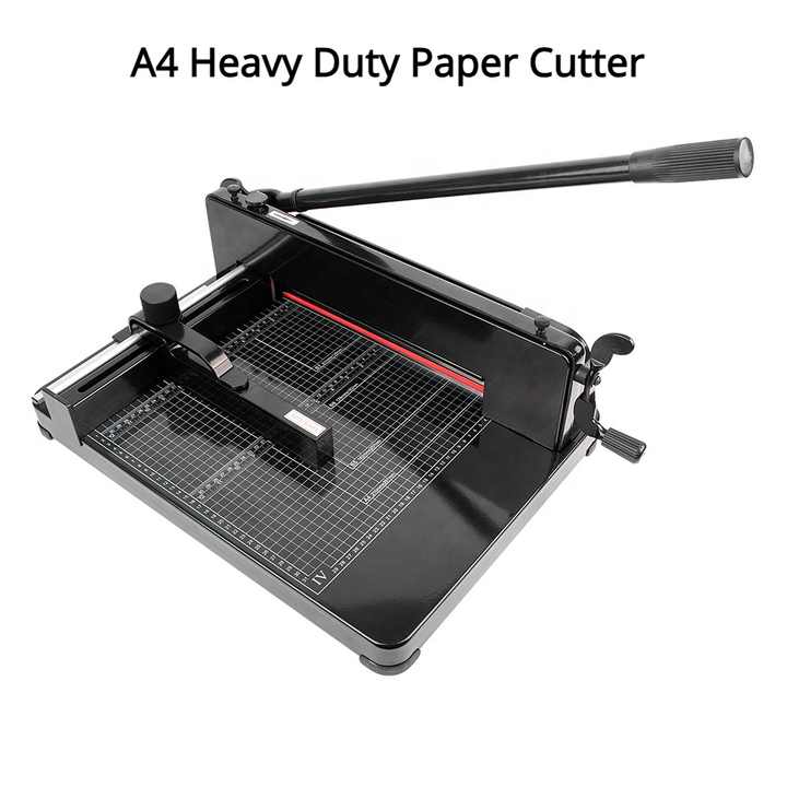 A3 Black Manual Guillotine Paper Trimmer, Cuts 400 Sheets, OEM