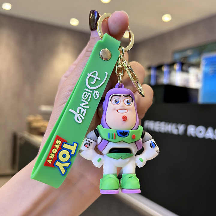 Creative Cute 3d Soft Pvc Keychain Toy Story Custom Silicone Key Ring ...