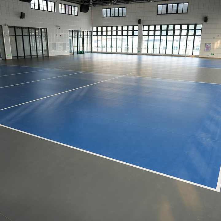 Multi-Color Indoor PVC Sports Flooring Vinyl for Badminton Basketball ...