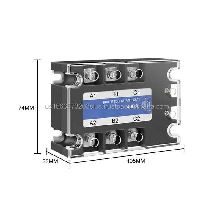 3 Phase SSR 70-280VAC to 24-480VAC Three Phase Solid State Relay 10A 25A 40A 60A 80A 100A 120A ...