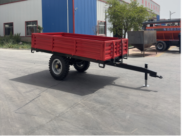 3TON Single Axle Small Tractor Trailer Back Tipping Trailer for Farm ...