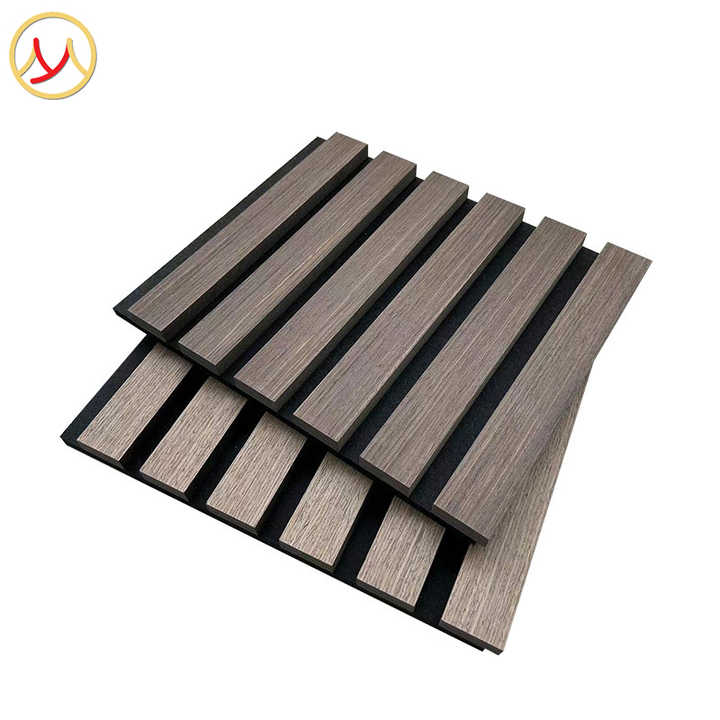 Slatted Wood Veneer MDF Acoustic Panels for Office & Meetings