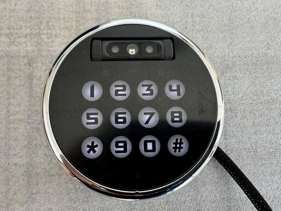 2026 New Model LED Touch Keypad Round Face Recognition Password ...
