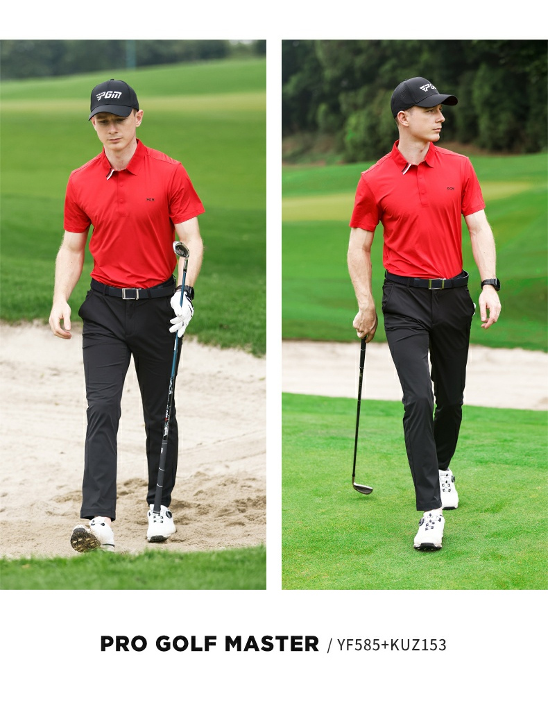 PGM YF585 moisture wicking golf apparel polo sport golf shirt golf ...