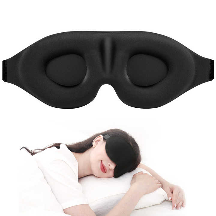 Soft Foam 3D Sleeping Eye Mask - Perfect for Travel & Rest