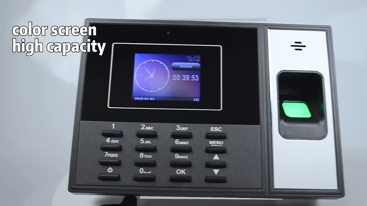Punch Card Time Attendance System Clock Fingerprint Access Control ...