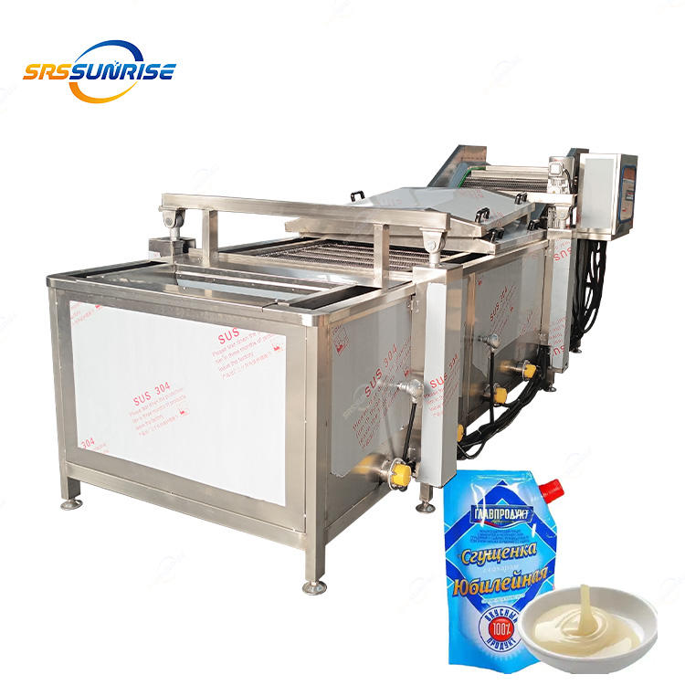 Tunnel Pasteurizer Continuous Flow Water Canned Ice Cream Italian ...