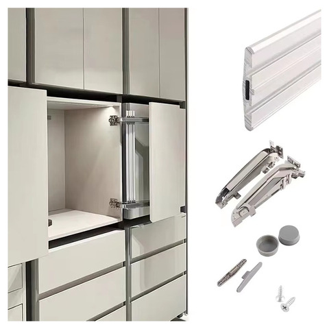 Heavy Customized 180° Parallel Opening Wardrobe Sliding for Cabinet Doors