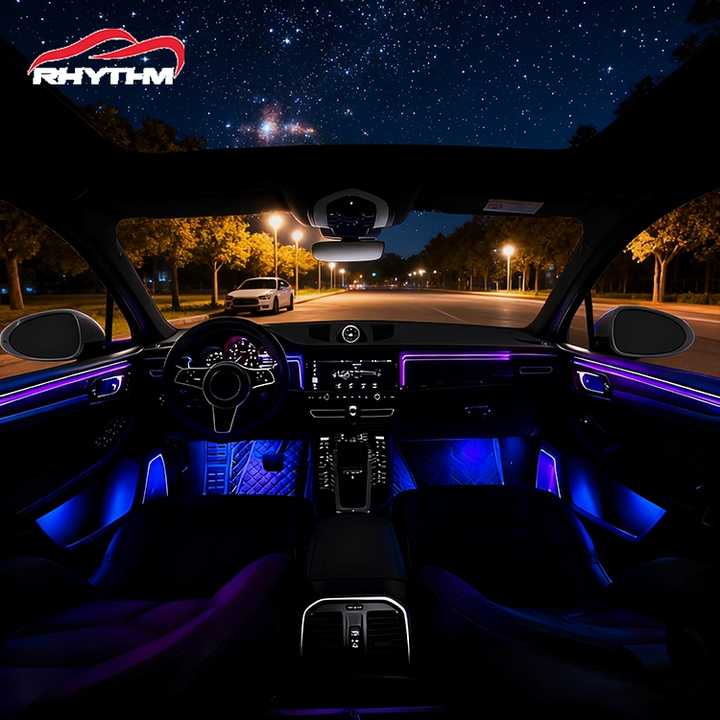 Rhythm High-End Universal LED Fiber Optic Strip Ambient Lighting System ...
