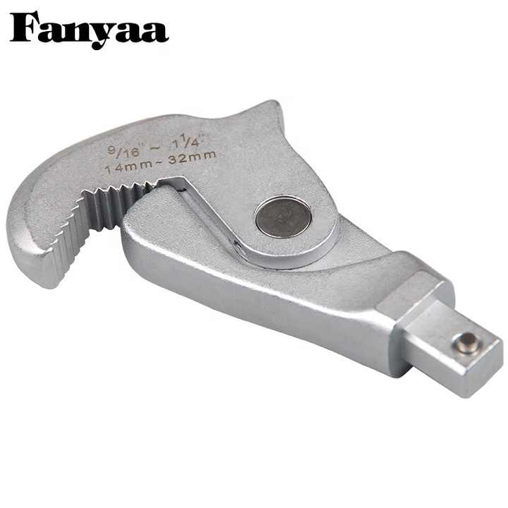 Fanyaa Quick Adjustable Alloy Crowfoot Wrench Multi-Wrench with Spring ...
