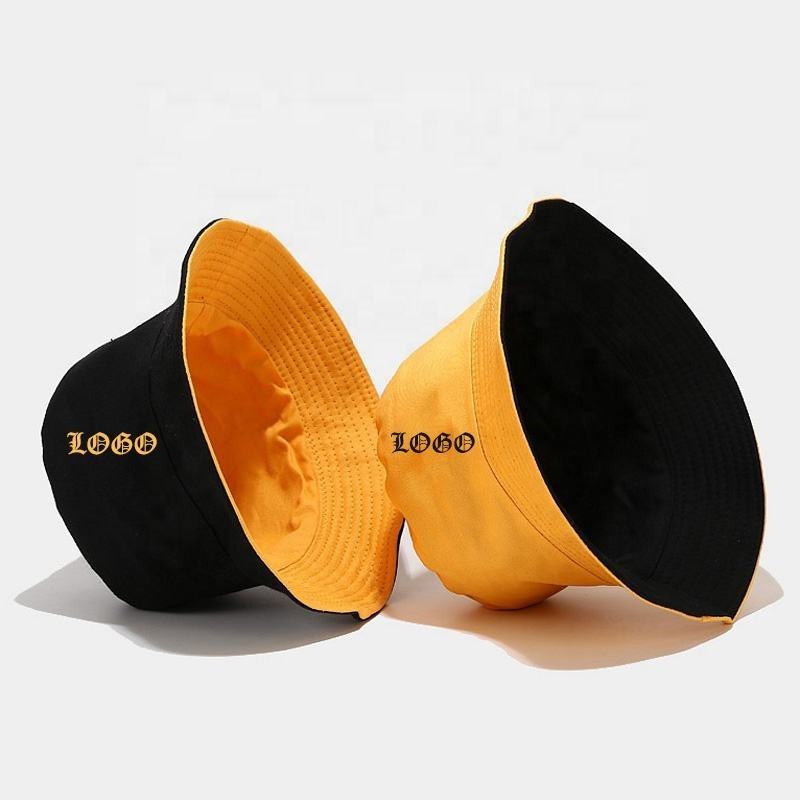 Wholesale High Quality Custom Men Women Reversible Bucket Hat with Logo