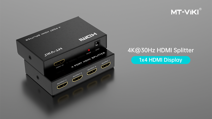 Hdmi Splitter 1 In 8 Out 4k@30hz 3d Full Hd,Mt-viki 1x8 1 Computer 8 ...