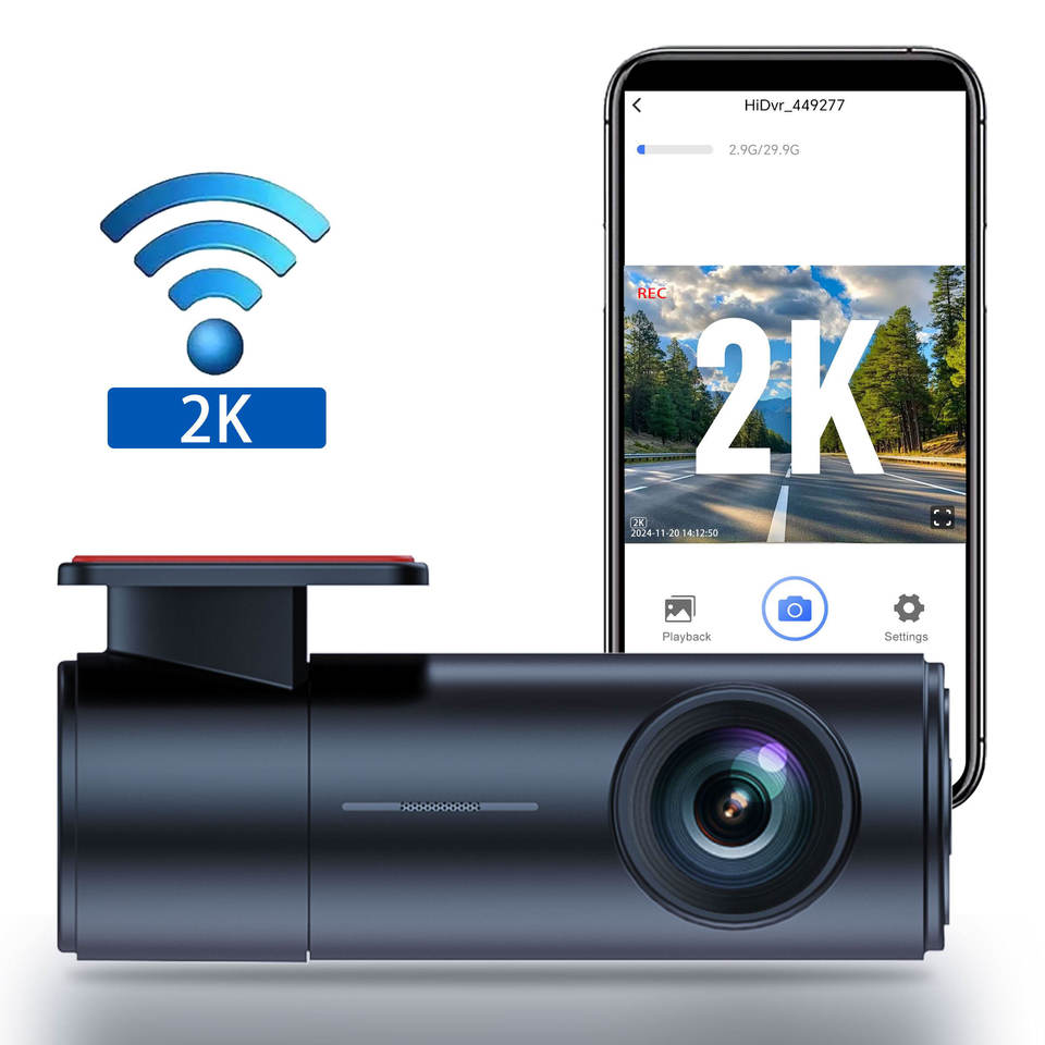 Lancol WIFI DashCam 140 FOV F2.0 Aperture Dual Lens 2160P W/Motion ...